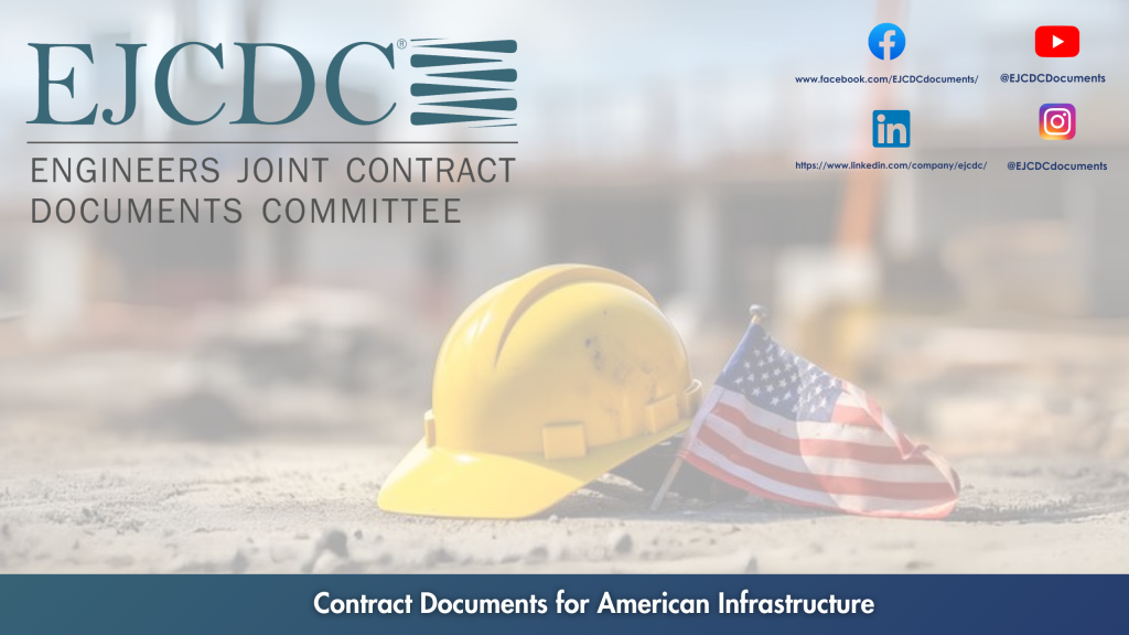 EJCDC Youtube Cover Photo | EJCDC - Engineers Joint Contract Documents ...